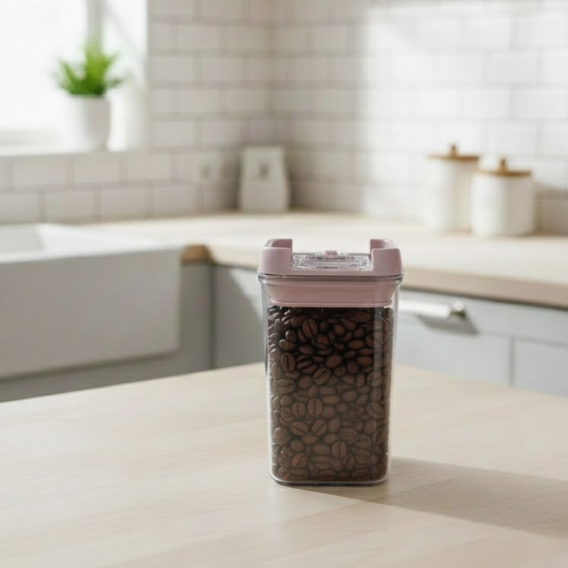 Multi-Use Square Airtight Jar 400ML (1744) By Limon | Adornia