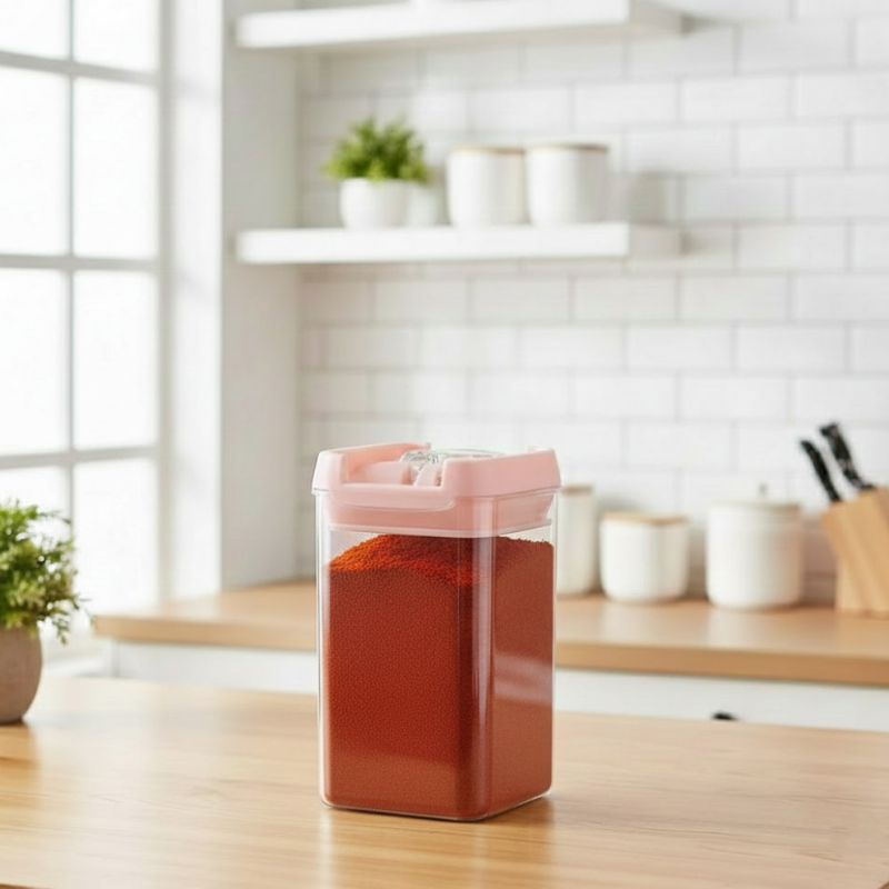 Multi-Use Square Airtight Jar 400ML (1744) By Limon | Adornia