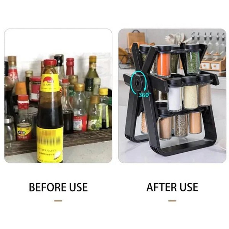 Revolving Countertop Spice Rack | Adornia