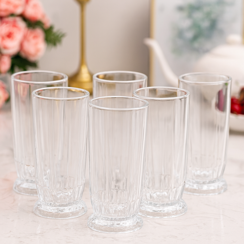 Lotus-Design Clear Glass Premium Elegant Drinkware | Adornia