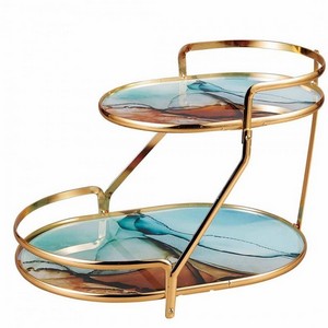 Double-Layer Glorious Serving Tray | Adornia